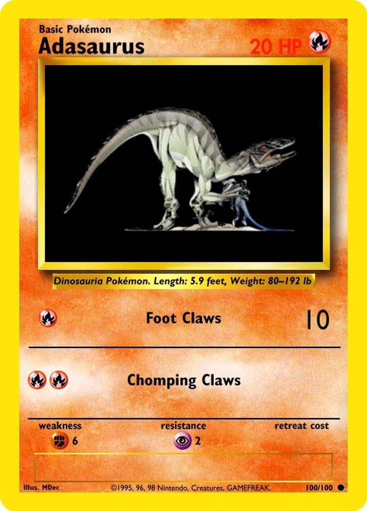 Adasaurus Card Updated | Fandom