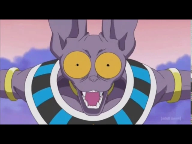 This scene cracked me up so hard! Beerus is so hilarious when he’s ...