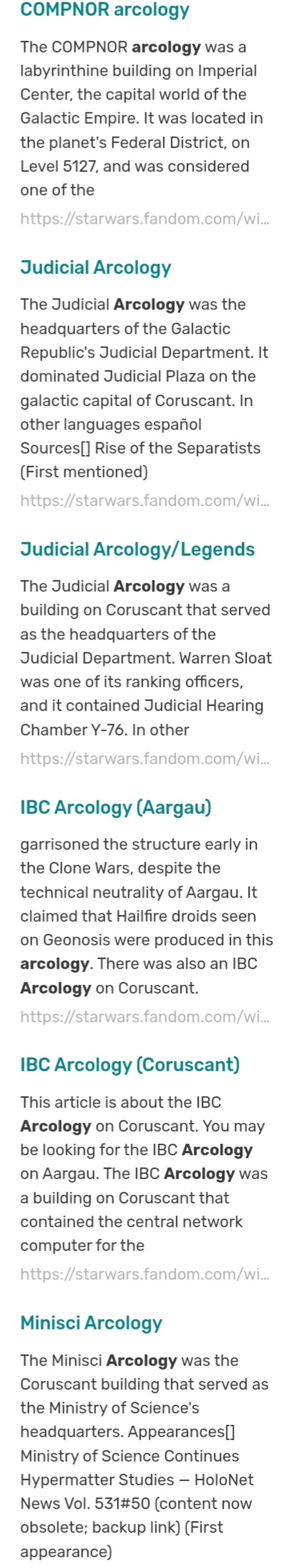 Arcologies in Star Wars? | Fandom