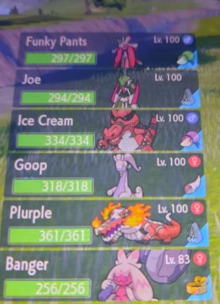 rate my pokemon team but i actually finished the game and the pokedex ...