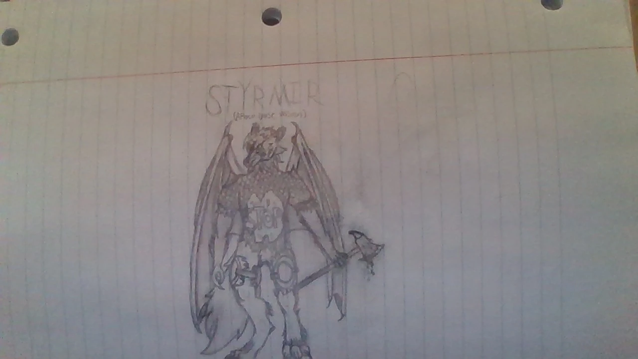 My Winged Wolf Fursona (One's apacalypse version, the other isn't. Name ...