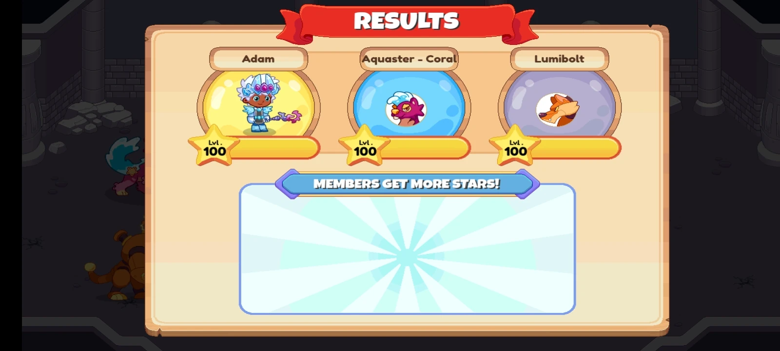 I've finally got Lumibolt and Auqaster-Coral to lvl 100! | Fandom