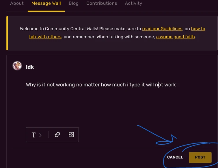 Message wall | Fandom