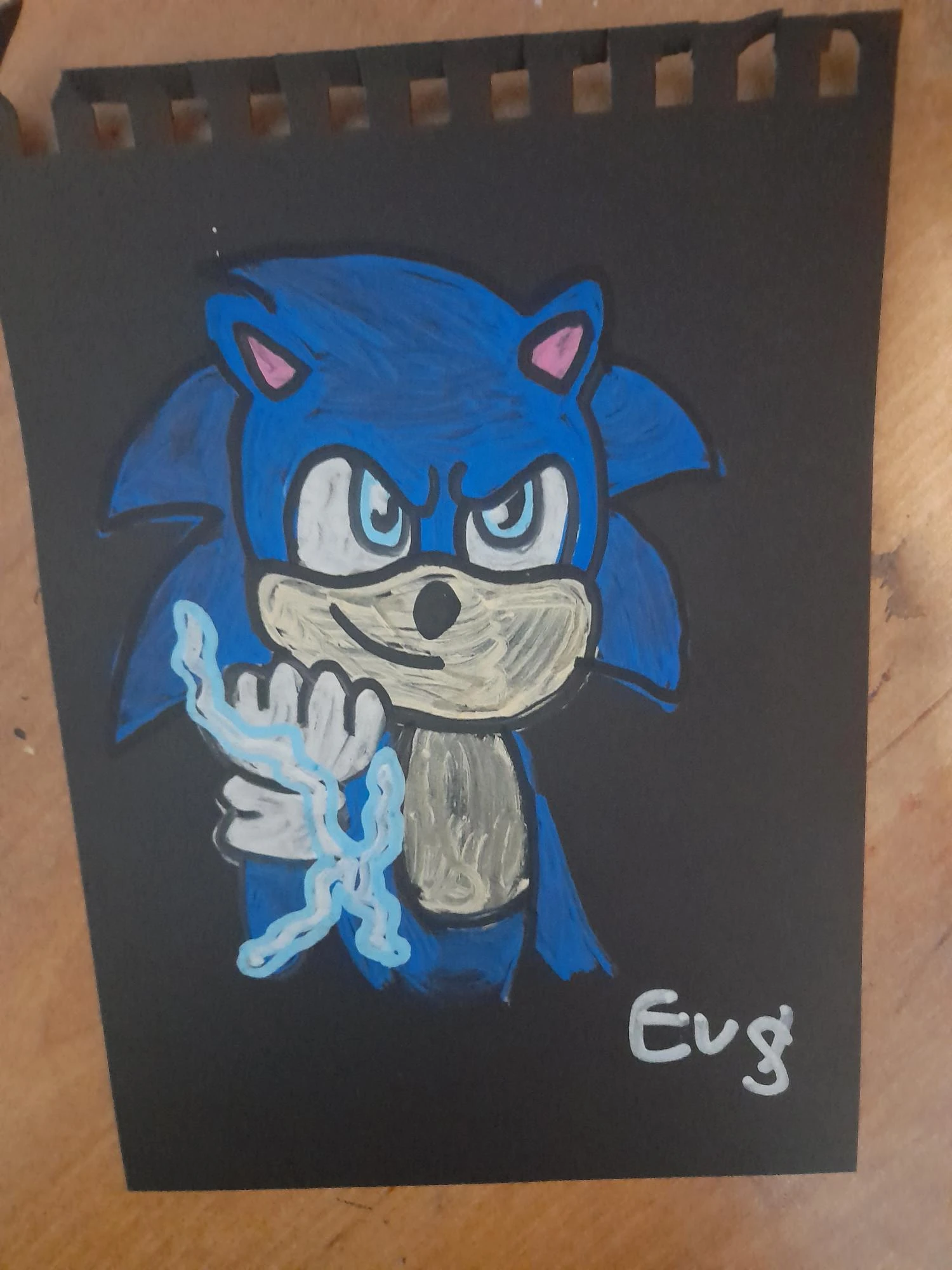 My Posca pen drawing of Sonic | Fandom