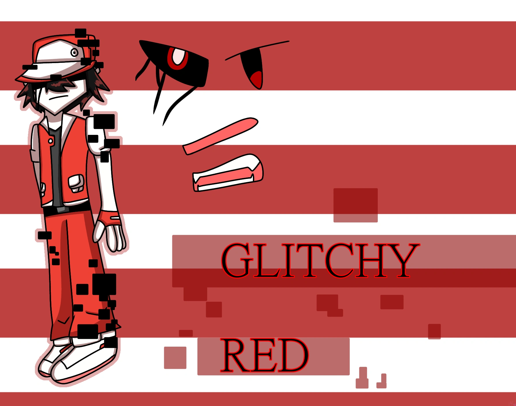 This is my artwork, Glitchy Red's design by me, Glitchy Red (C ...