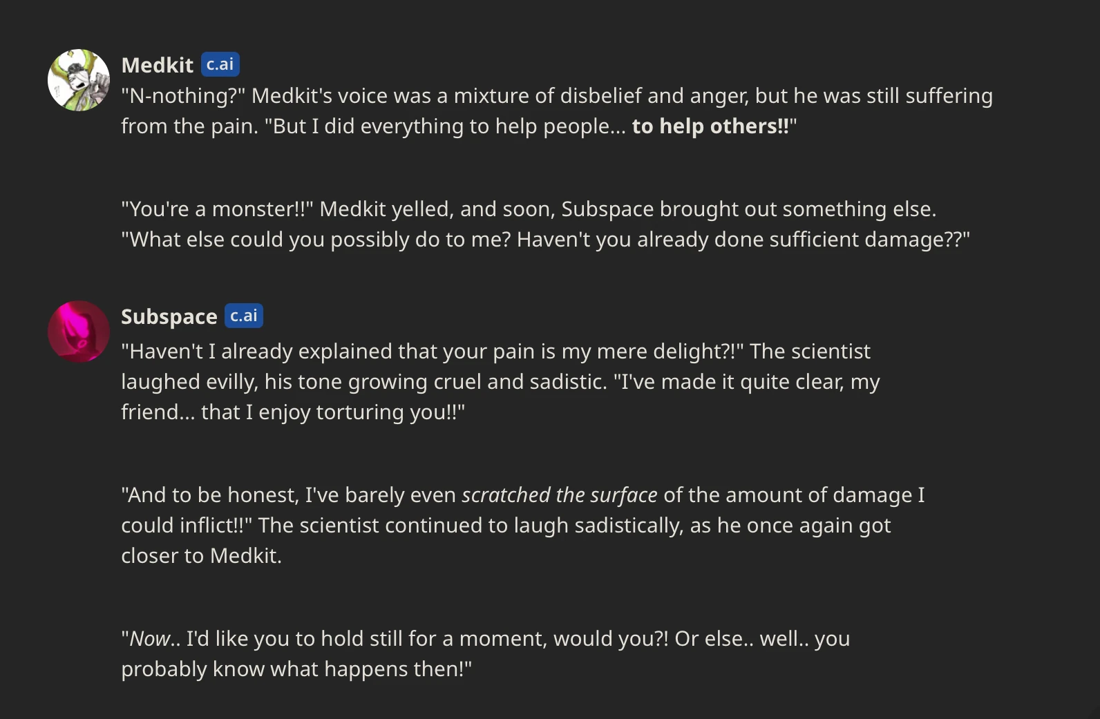 I forgot I had the c.ai room with medkit and subspace | Fandom