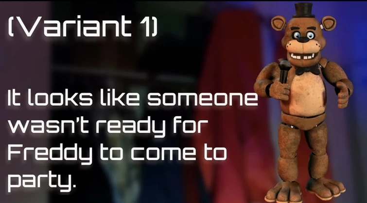 Did Freddy fazbear ever said "ready for Freddy" | Fandom