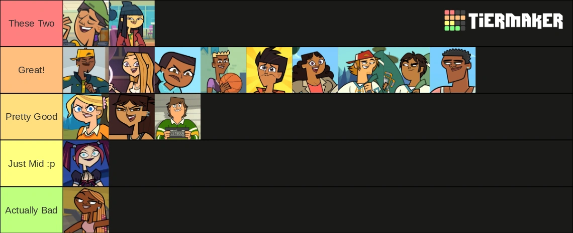 TDI Reboot Tier List before the rest of the season 2 episodes release ...