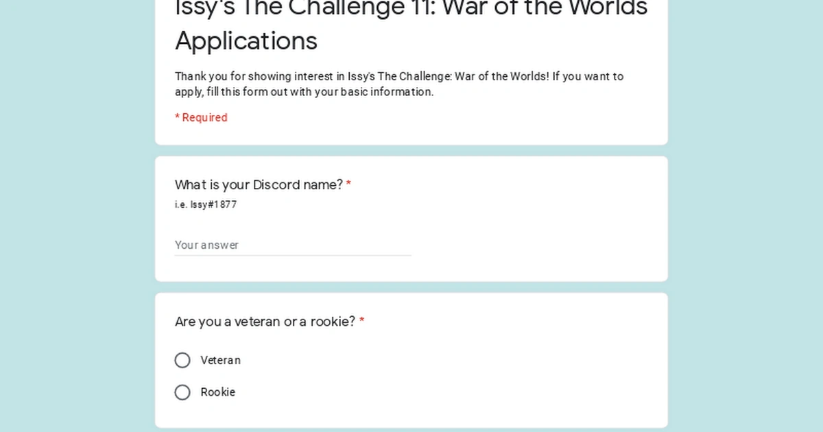 Discord The Challenge ORG (Apps Open) | Fandom