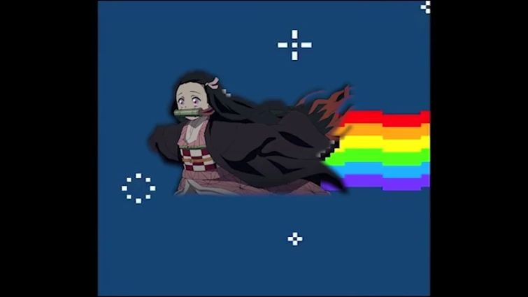 nezuko run ft nyan cat | Fandom