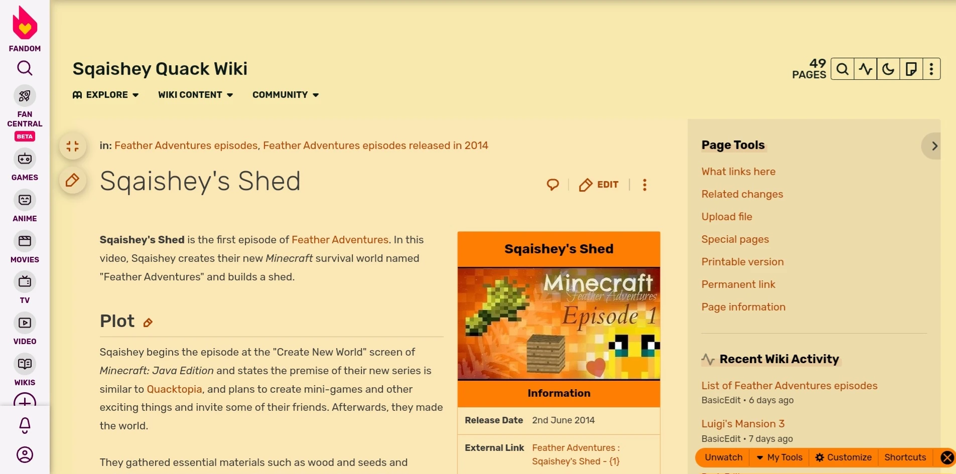 We've got more pages than the Sqaishey Quack Wiki | Fandom