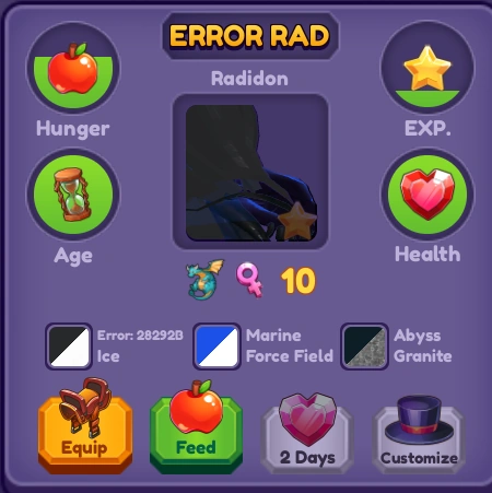 trading/selling 1/3 error rad | Fandom