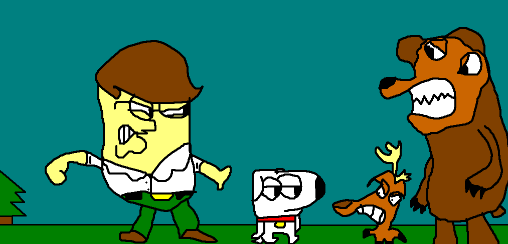 peter vs boog art | Fandom