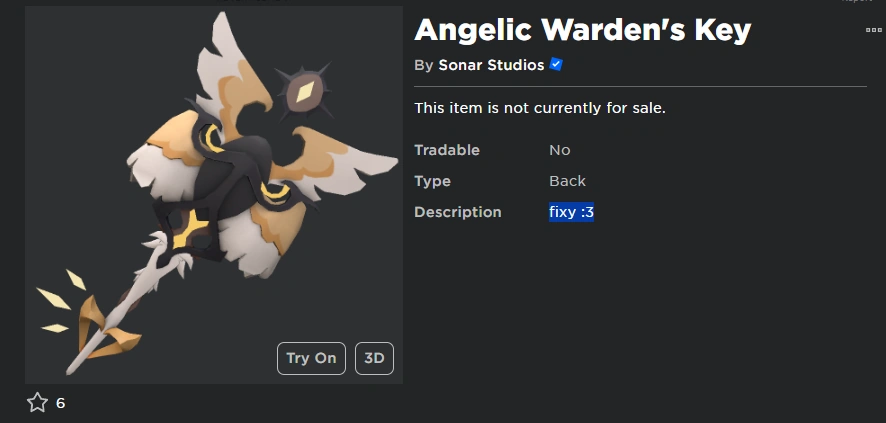 Reminder for those who missed Angelic warden key has been fixed! | Fandom