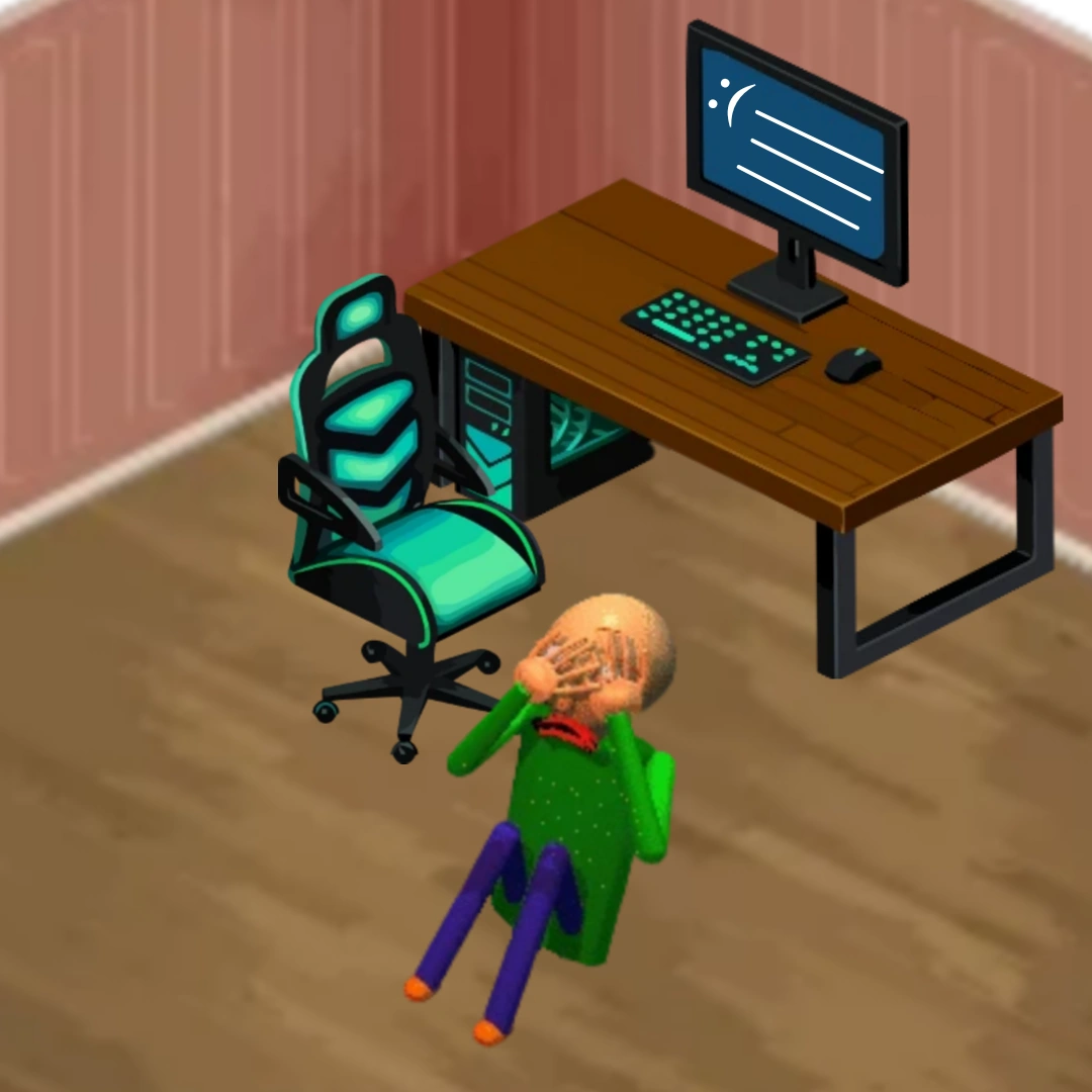 Made my own version of the secret death screen in Baldi's Basics ...