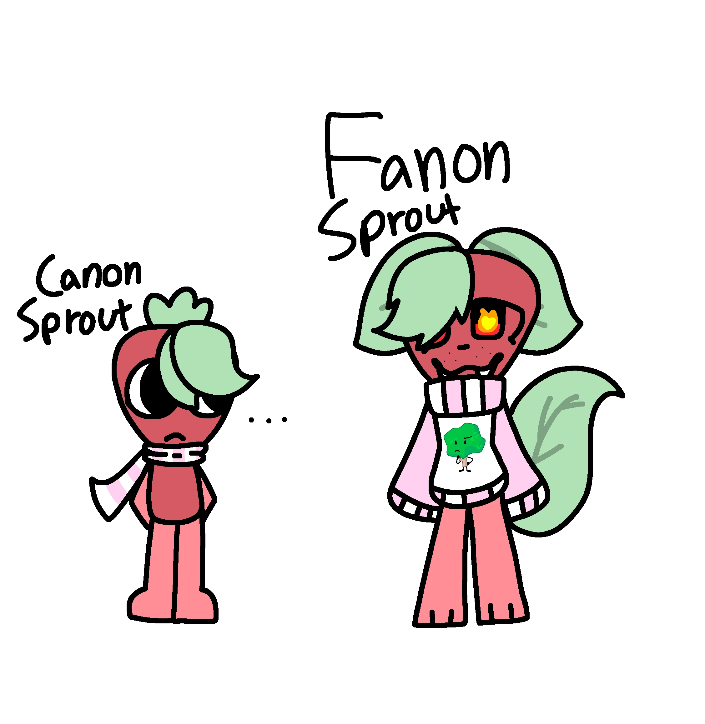 Uhhh canon sprout vs fanon sprout | Fandom