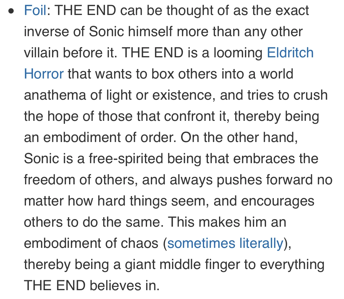 Something interesting about The End | Fandom