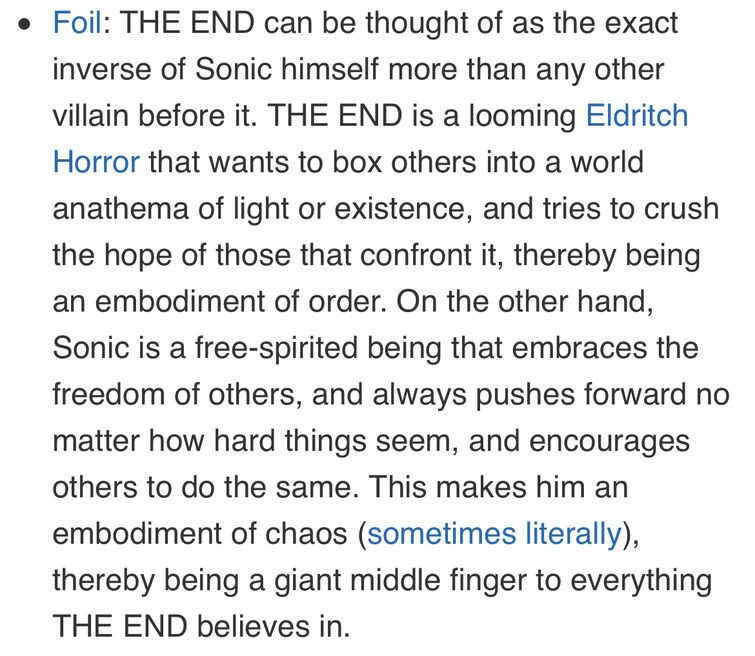 Something interesting about The End | Fandom