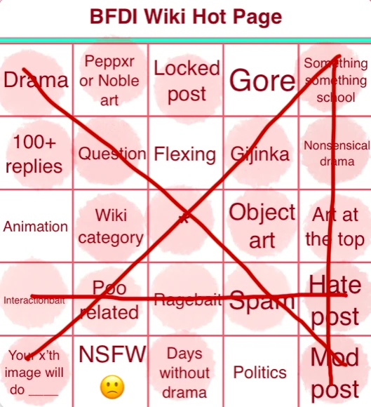 BFDI Wiki Bingo! | Fandom
