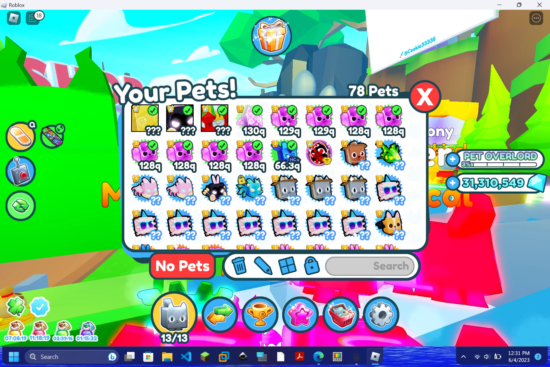 inv value for the pets shown | Fandom