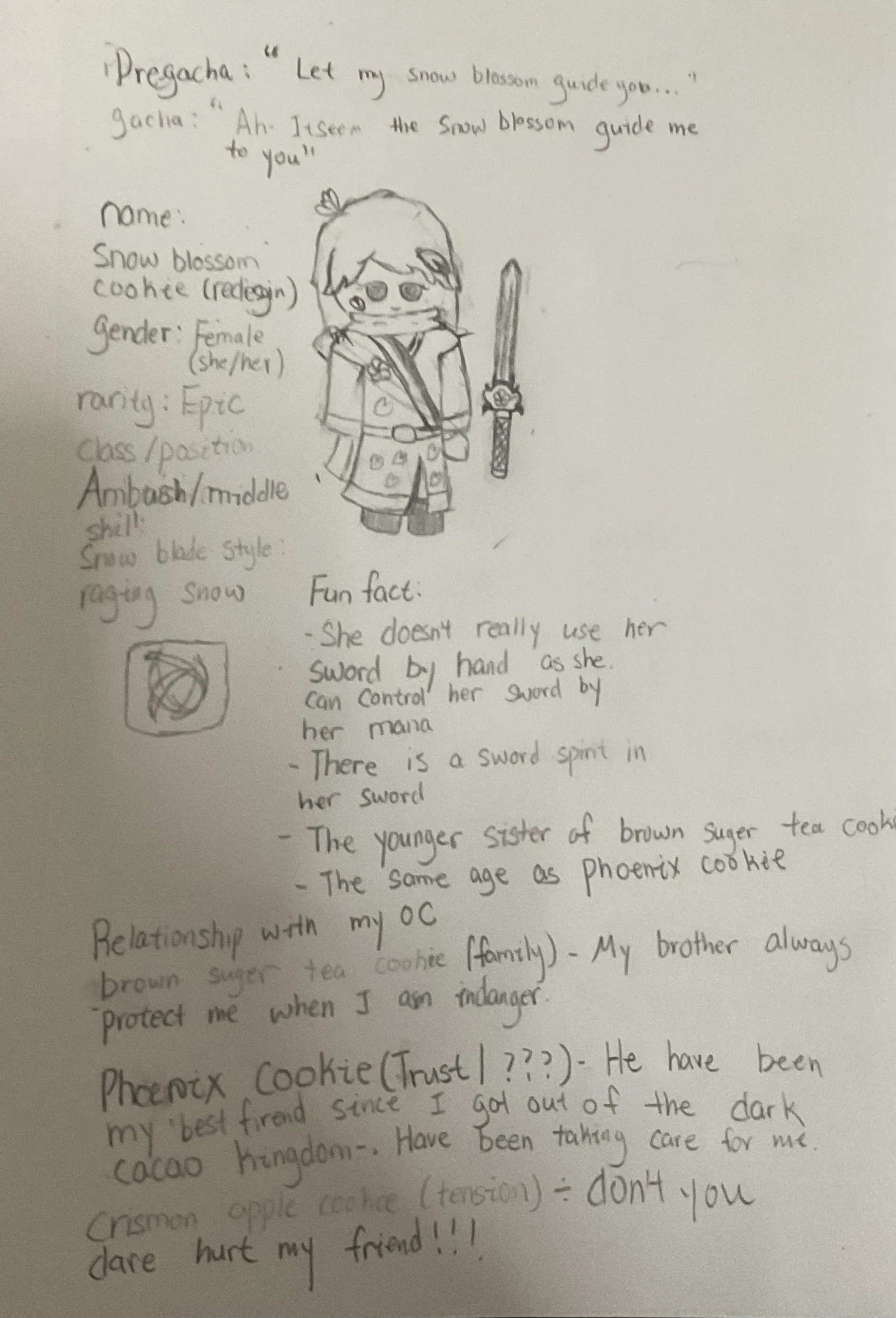 Redesign for my OC. Meet/ask snow blossom cookie | Fandom