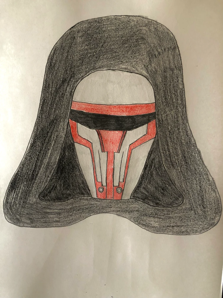 🎨 {KOTOR} My Drawing of Darth Revan’s Mask (Birthday Special!) | Fandom