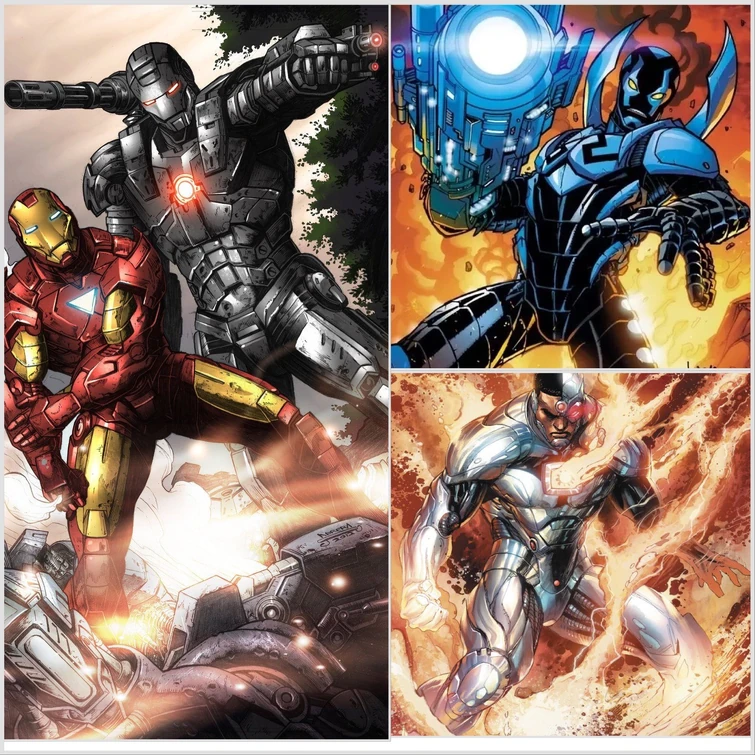 War machine & Iron man vs Cyborg & Blue Beetle | Fandom
