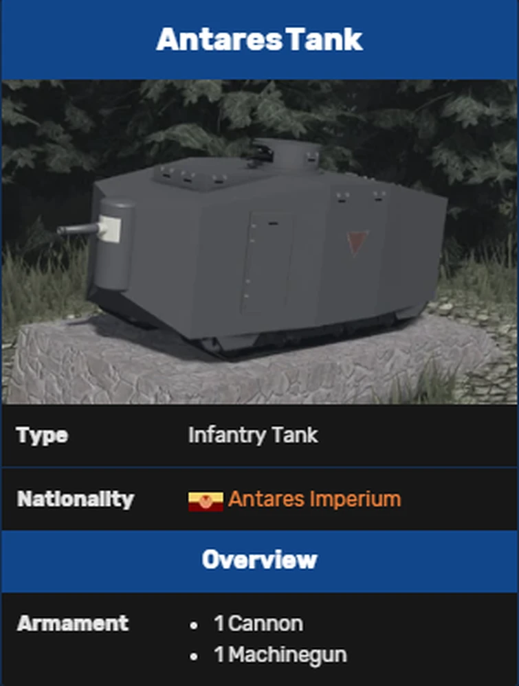 Why did the Antares tank develop so quickly?... | Fandom