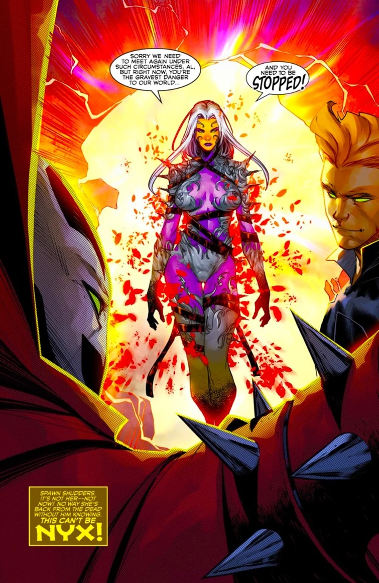 sinn and nyx currently competing to be spawn comics big bad. | Fandom