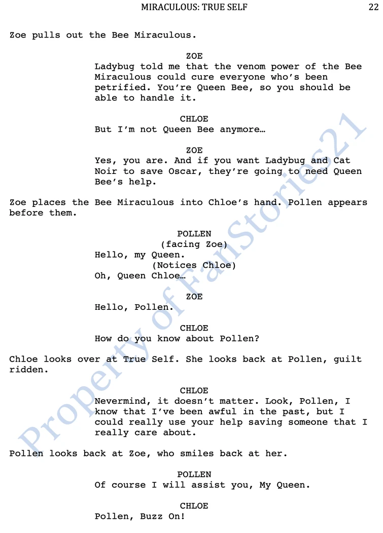 Miraculous: True Self Fan Script Part 2 | Fandom