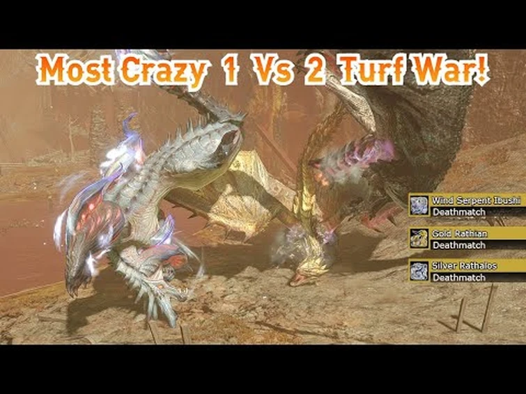 Gold Rathian and Silver Rathalos VS Wind Serpent Ibushi | Fandom