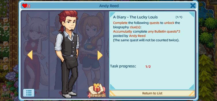 Andy reed affinity quest!! | Fandom