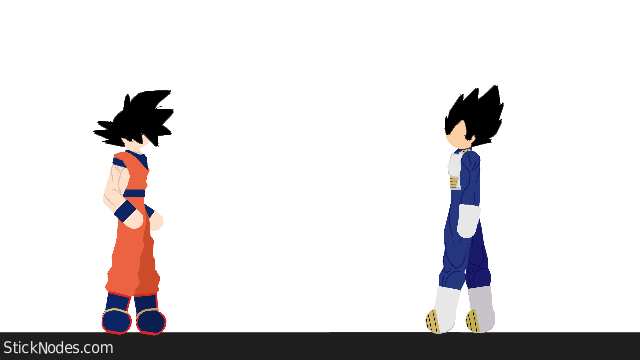A stickinodes goku vs vegeta gif | Fandom