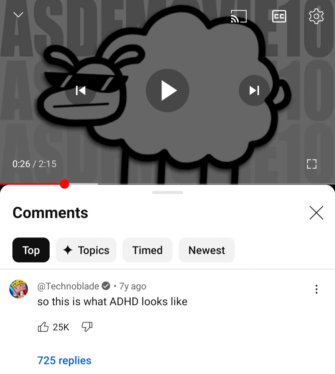 Watched ASDFMovie after years and I found this legend in the comment ...