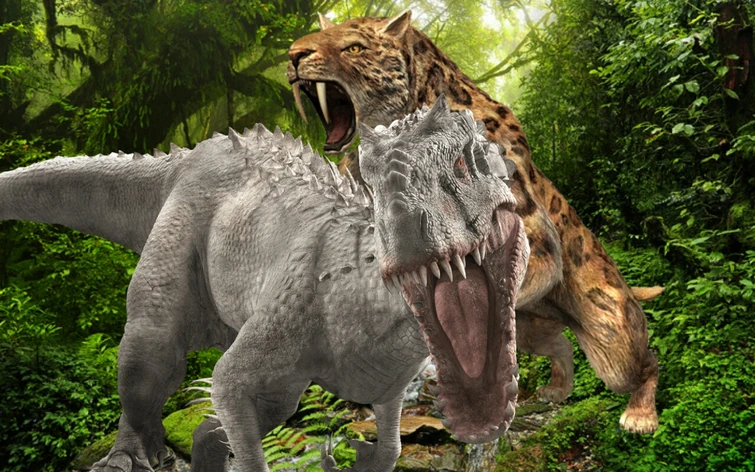 Saber Tooth Tiger Vs T Rex