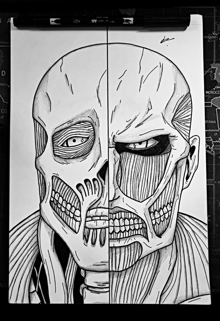 Attack On Titan Drawing Colossal Titan