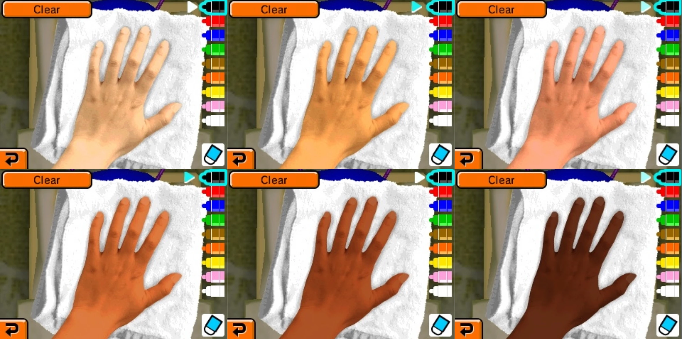 Does changing the skin color of your own self change the IRL hand skin ...