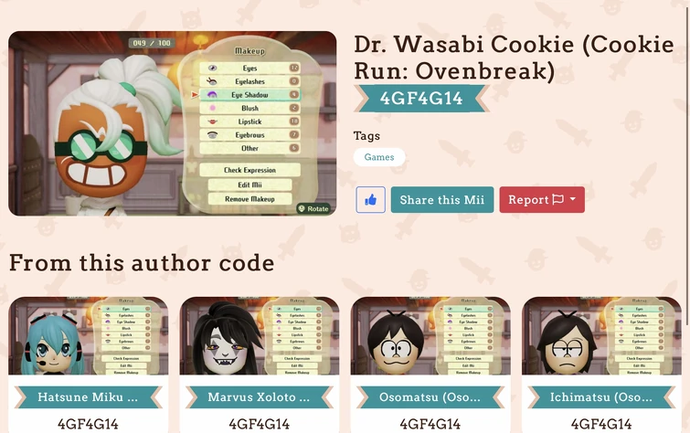 You play Miitopia and want Cookie Run Miis? Here you go: | Fandom