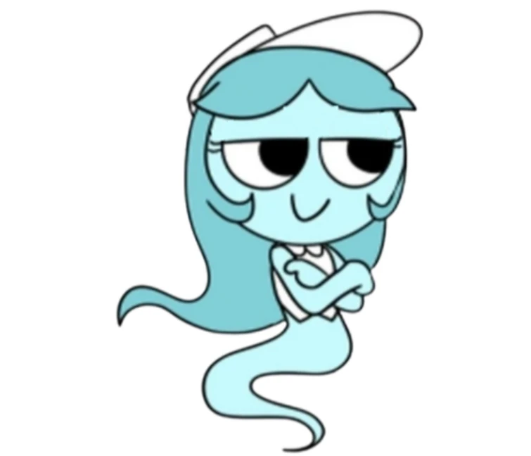 Connie with fixed eyes because her old eyes were triggering me so badly ...