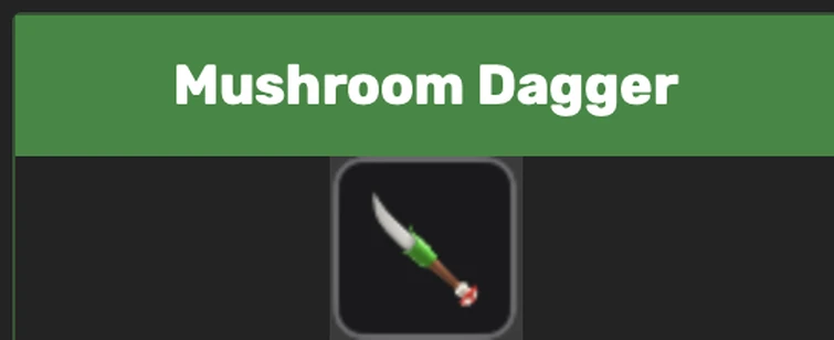 Mushroom Dagger drawing and REAL Mushroom Dagger | Fandom