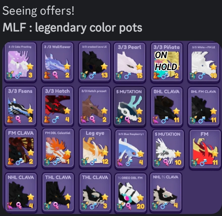 Looking Legendary color pots + fm leg pupil alrenoth | Fandom