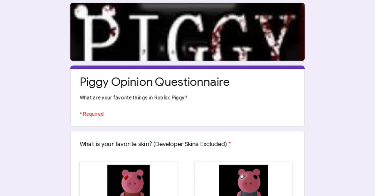 Piggy Questionnaire! | Fandom