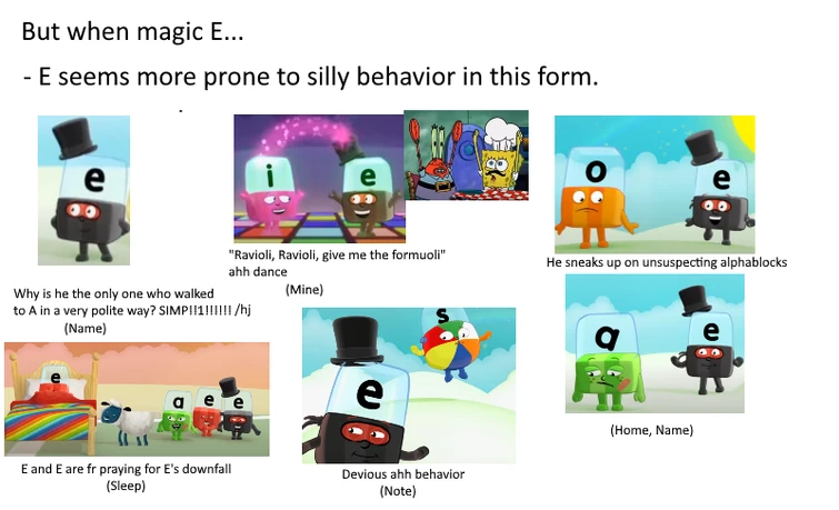 The alphablocks deserve longer personality sections like the ...