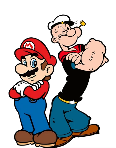 Popeye (Canon, Composite) and Mario (Canon) vs Goku (Canon) and Sonic ...