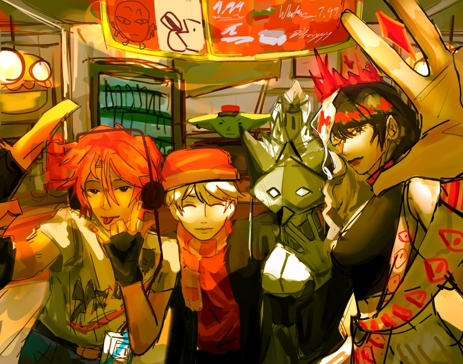 This gotta be the crustiest burger king alive !!! And I drew some oc's ...