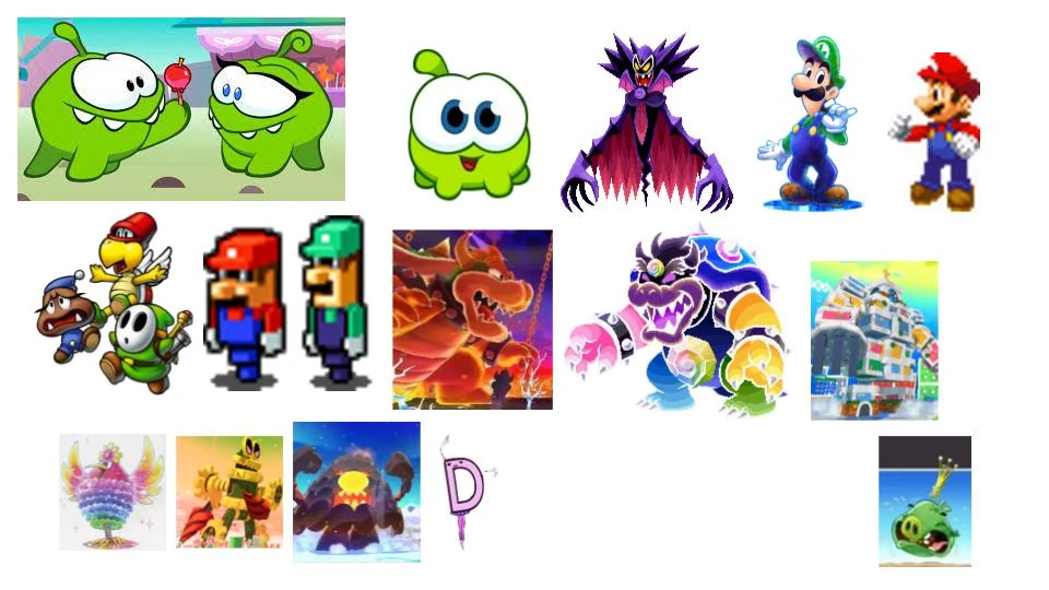 Om Nom and Om Nelle: Luigi's Dreamy Story Characters. | Fandom