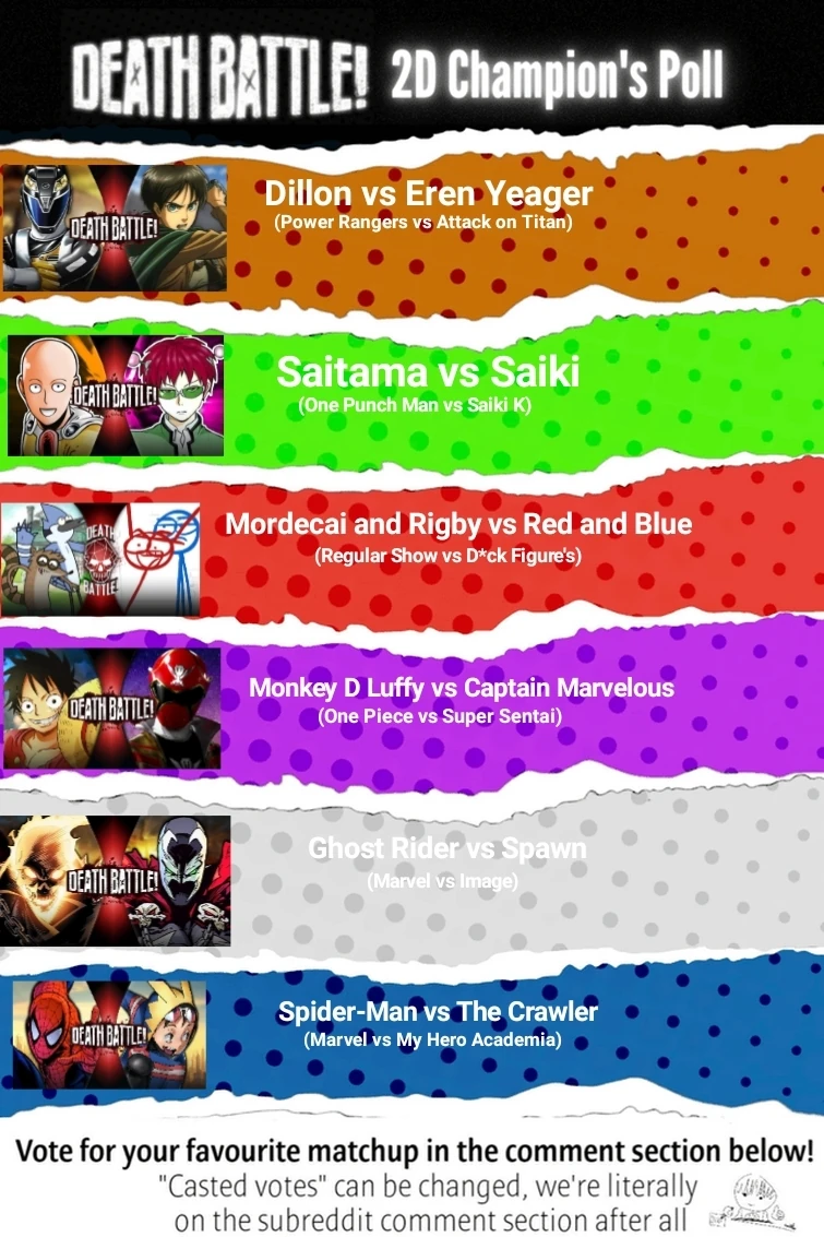Made A New DEATH BATTLE Champions Poll | Fandom