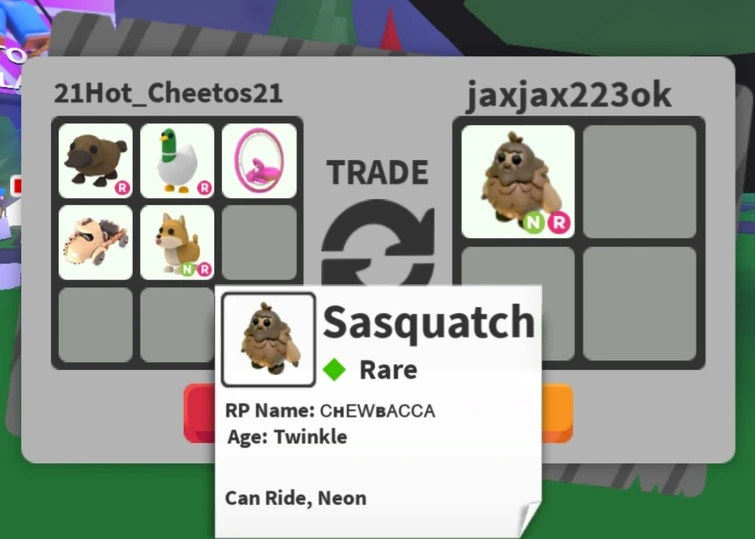 Trading Neon Ride Sasquatch! | Fandom