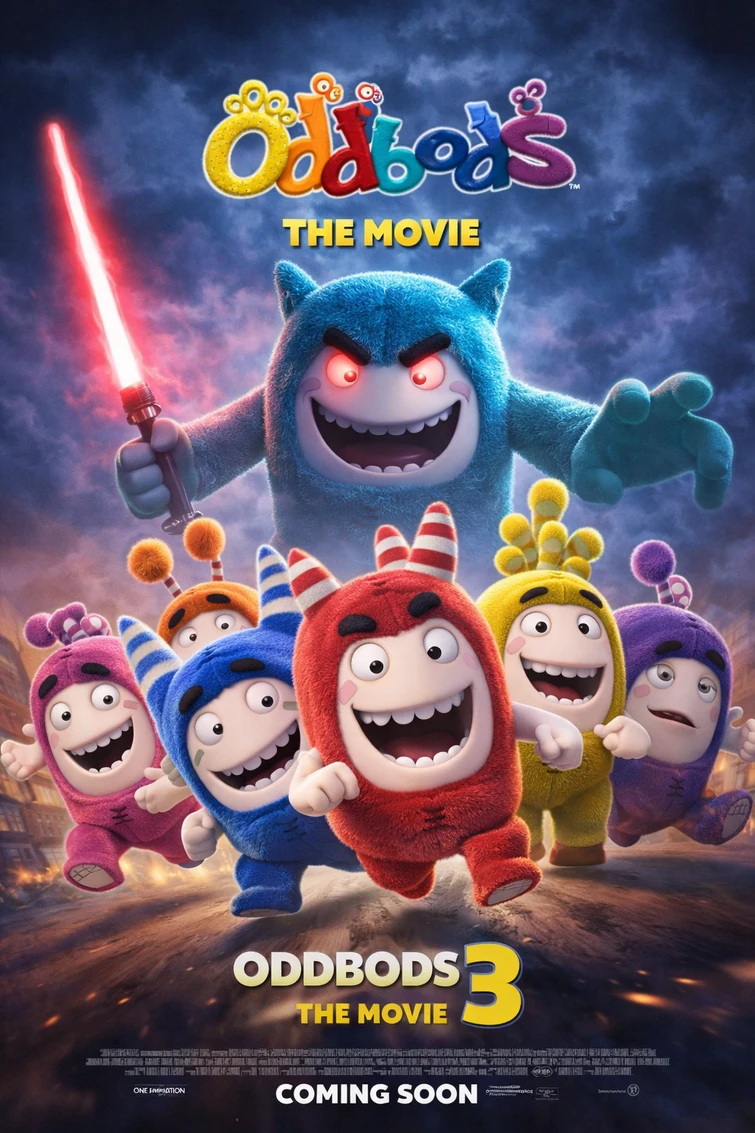 I asked them to create a poster imagining a real Oddbods movie (since ...