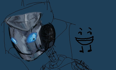 sometimes when im painting on mspaint i add a little bfdi face next to ...